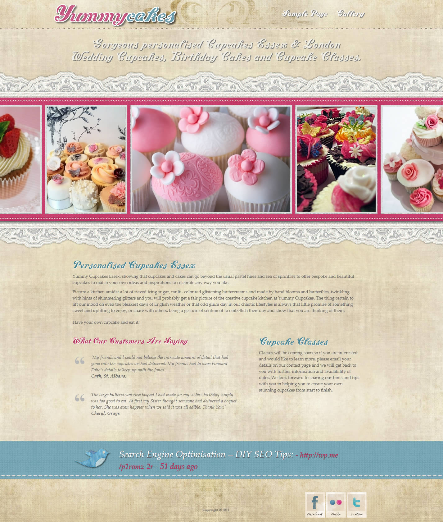 Cupcakes Website Design Essex | Brentwood Web Design